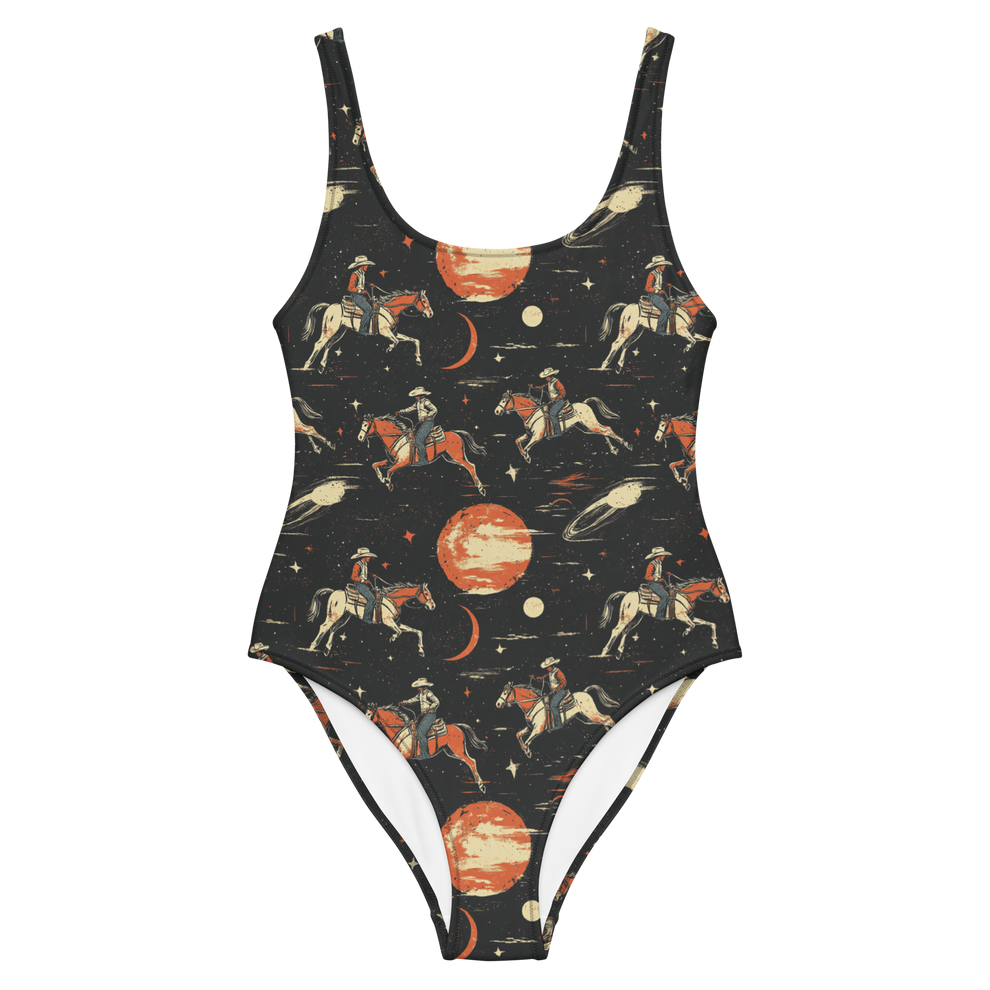 Solar Spur: Cosmic Range Rider One-Piece Swimsuit – Texas Eclipse ...