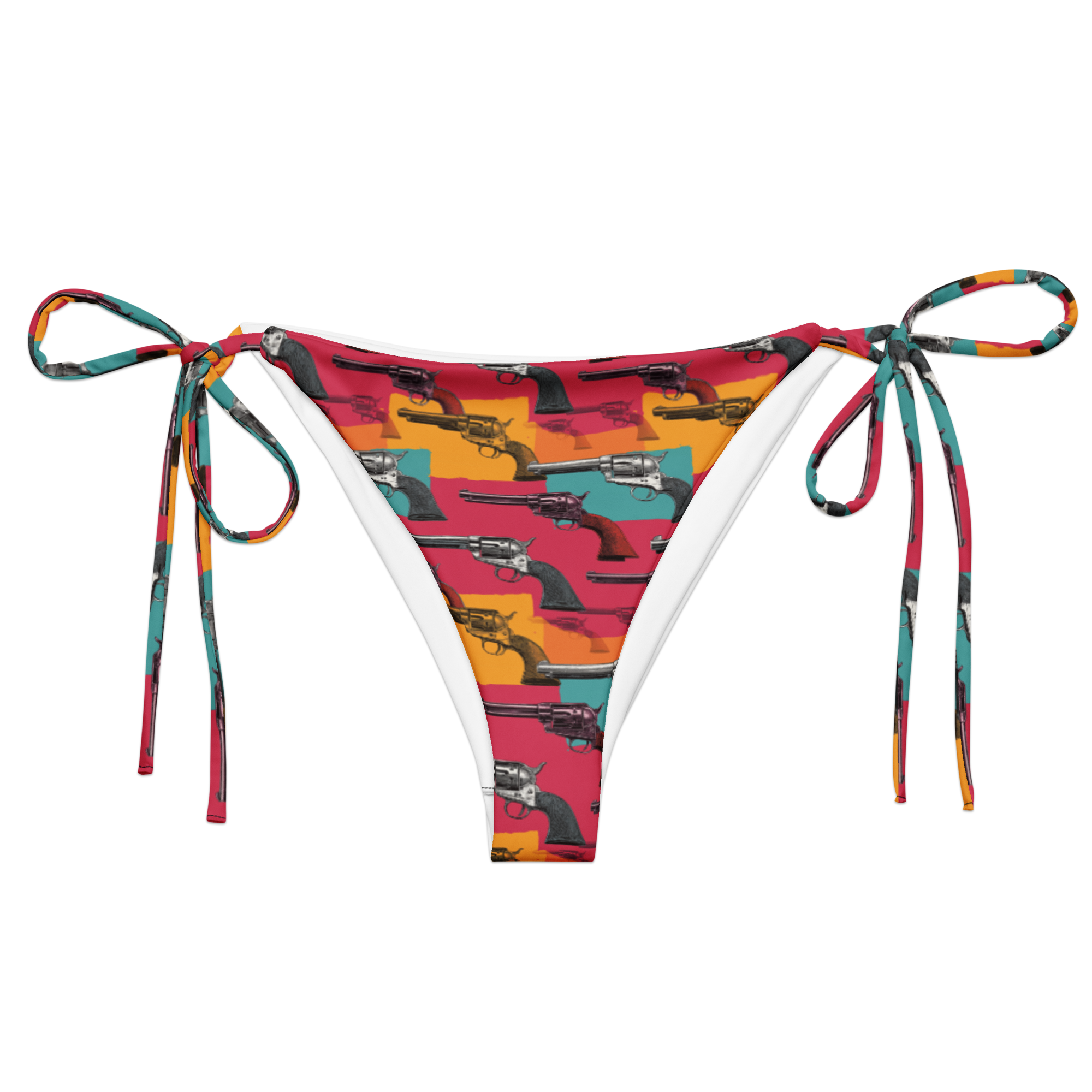 Outlaw Static: Neon Gunfight String Bikini Bottom – Texas Eclipse ...